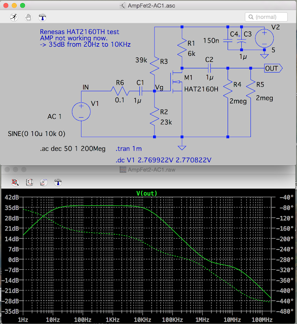 Designing Radios, Electronics. /通信装置設計入門・学習: FET 2SK30によるマイクアンプ回路と性能評価 ...
