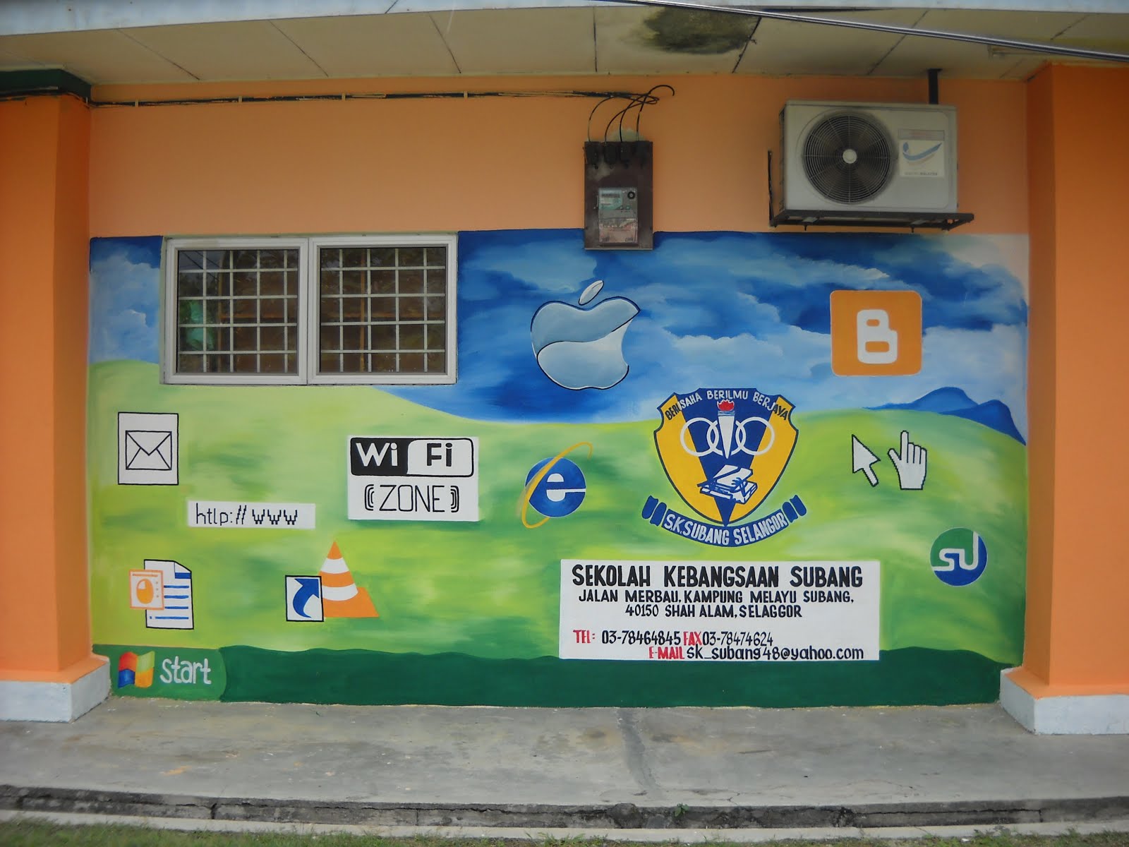 Pelukis Mural Shah Alam: Mural Teknologi Maklumat - ICT