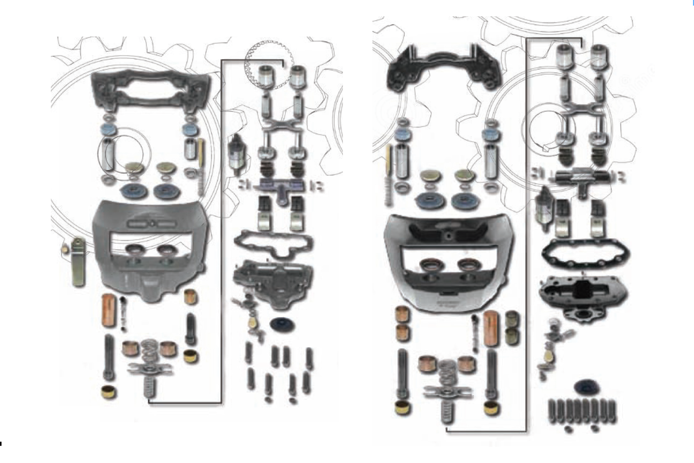 Continual Brake Caliper Repair Kits For Truck Bus and Van: KNORR TYPE ...