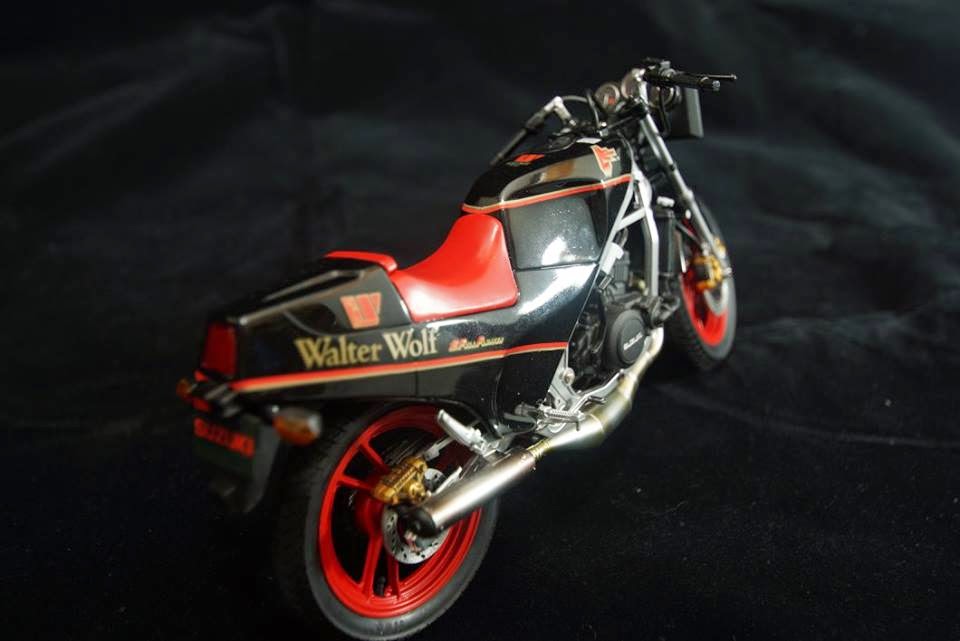 Only One Hobby: 專業 模型電單車 雙星 TAMIYA SUZUKI 1比12 RG 250 walter wolf special version 完成