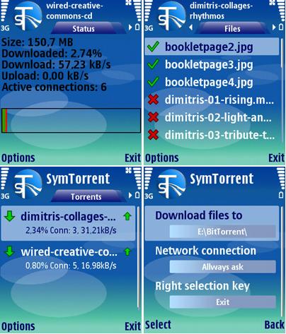 Symbian S60V5 Anna Belle Applications: SymTorrent – BitTorrent Client ...