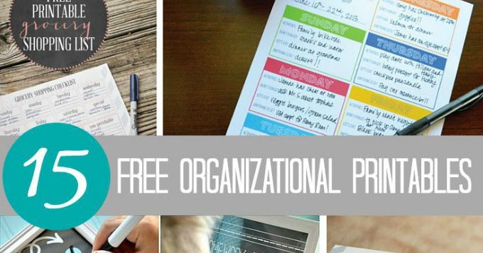 Practical Parenting Ideas: 15 Free Organizational Printables
