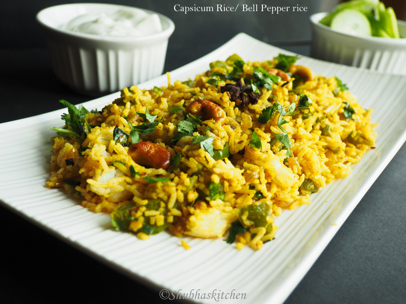 Meri Rasoi: Bell Pepper Rice / Capsicum Rice