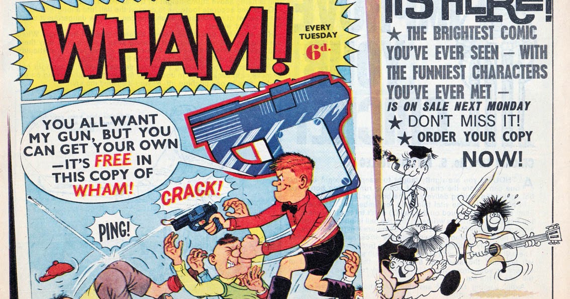 BLIMEY! The Blog of British Comics: Colour ad for WHAM! No.1 (1964)