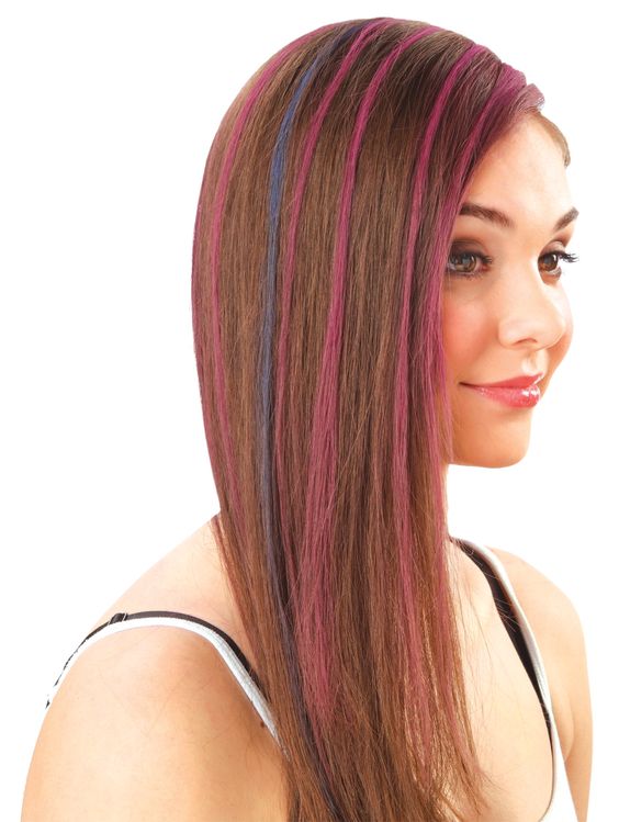 Mechas de color para tu cabello tendencias 2016