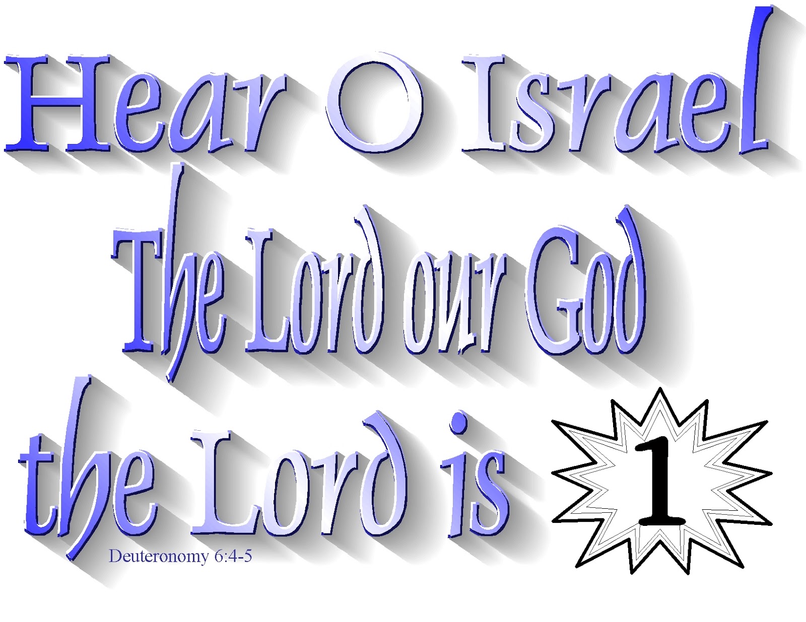 Drawing near to God: Lord is one!
