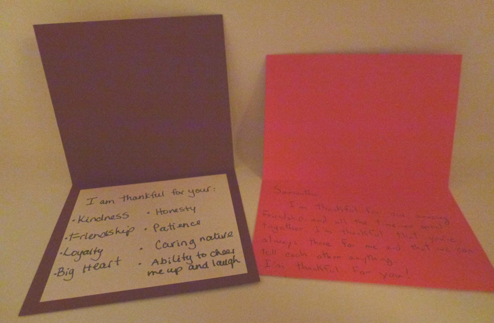 Paperwhite Creations: Thank You Name Cards