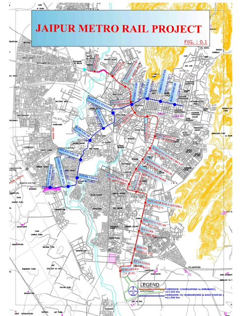 Jaipur Metro Rail Route Map ~ Rajasthan News, Jaipur News, Ajmer ...