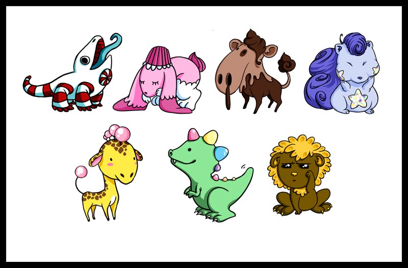 Amanda Hebard 's Artwork: cute creature designs!