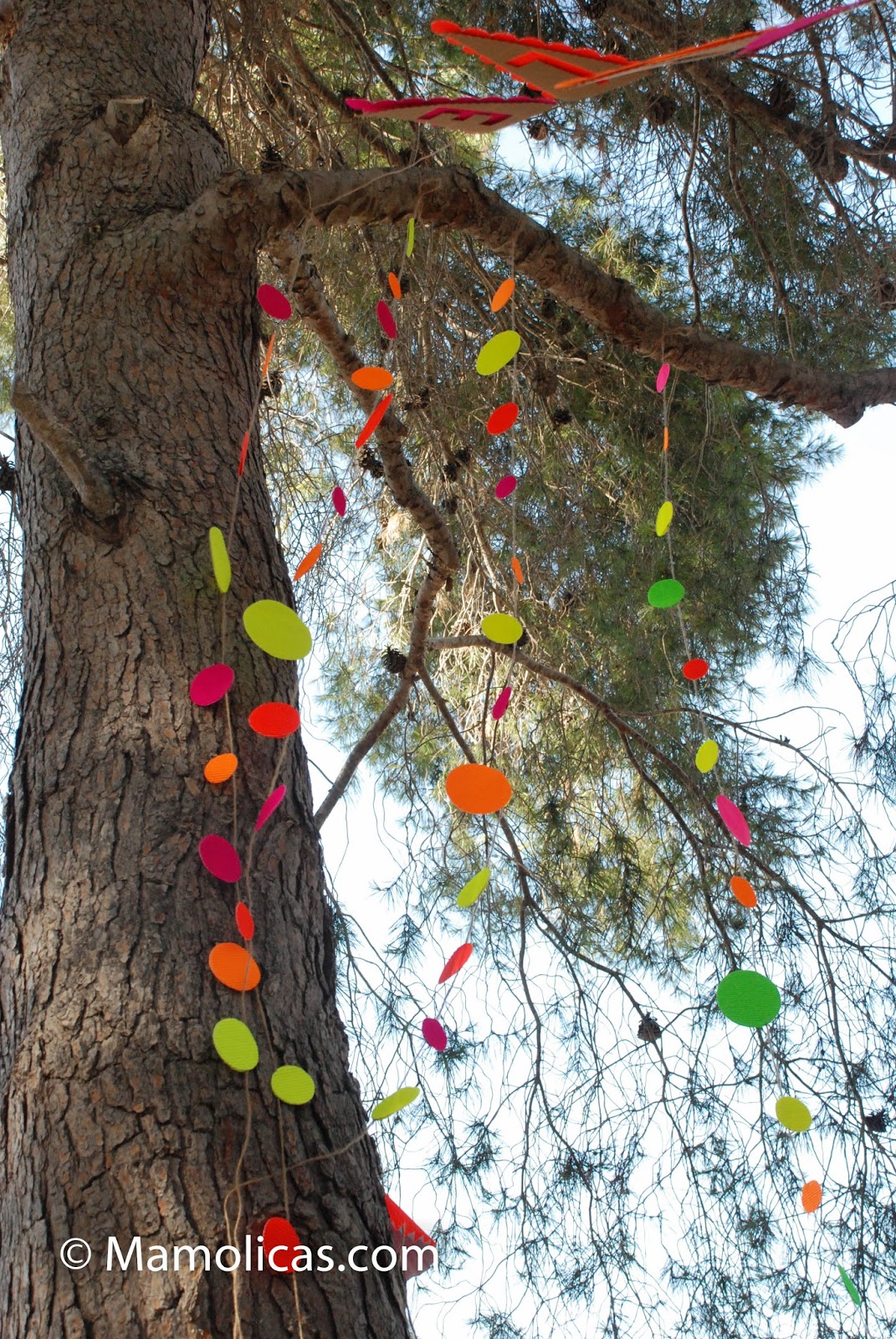 MaMoLiCaS: DECORACIÓN FIESTA CUMPLEAÑOS NEÓN: GUIRNALDA CÍRCULOS Y ...