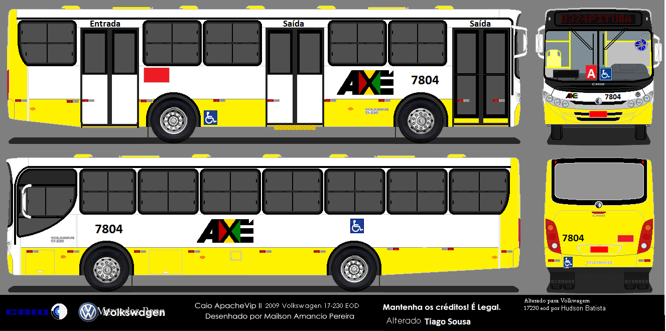 Apache Vip 2 Axe | DESENHO ONIBUS BRASIL
