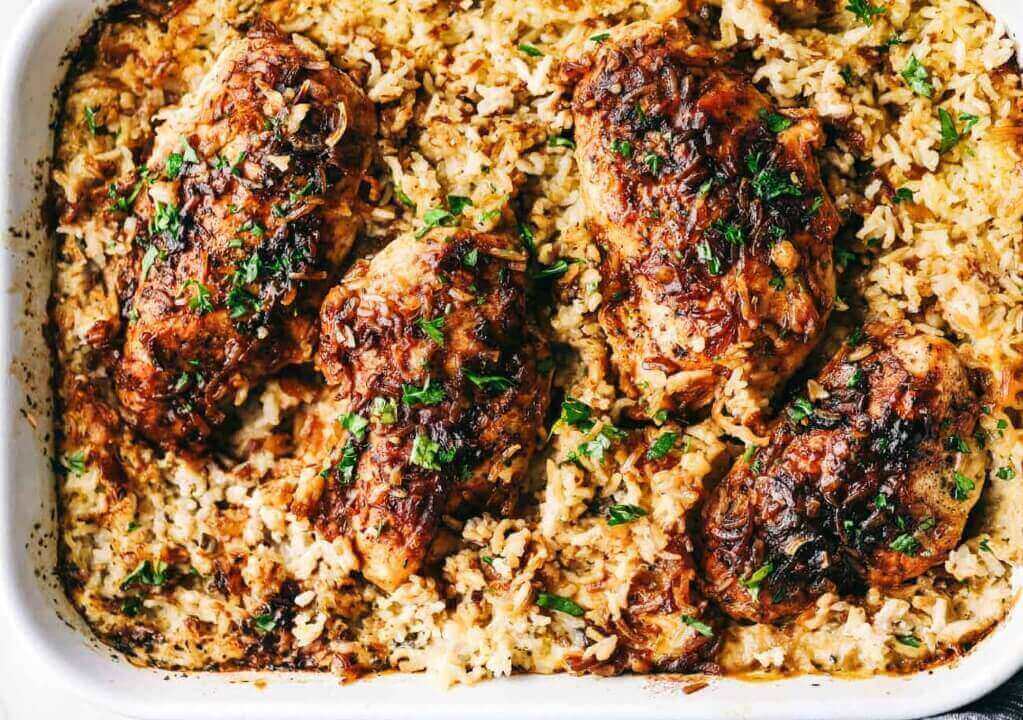 No Peek Chicken and Rice Casserole ~ Foodie | New Food Pyramid Guide