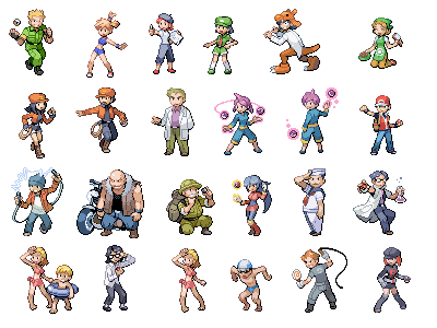 Pokémon Games: Sprites-Trainers