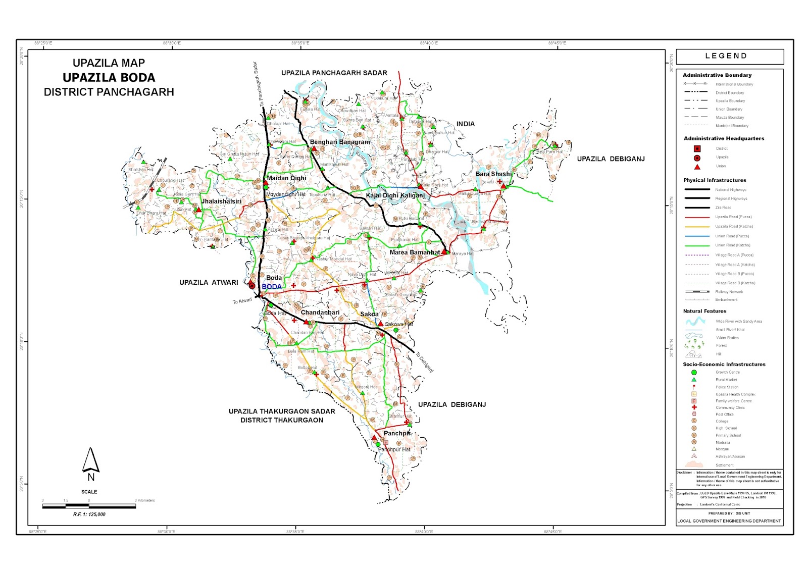 UMAR CREATION: Panchagarh Map পঞ্চগড় ম্যাপ