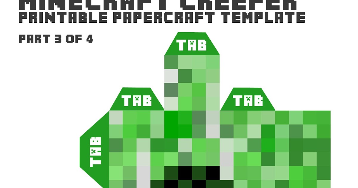 Minecraft Papercraft Creeper