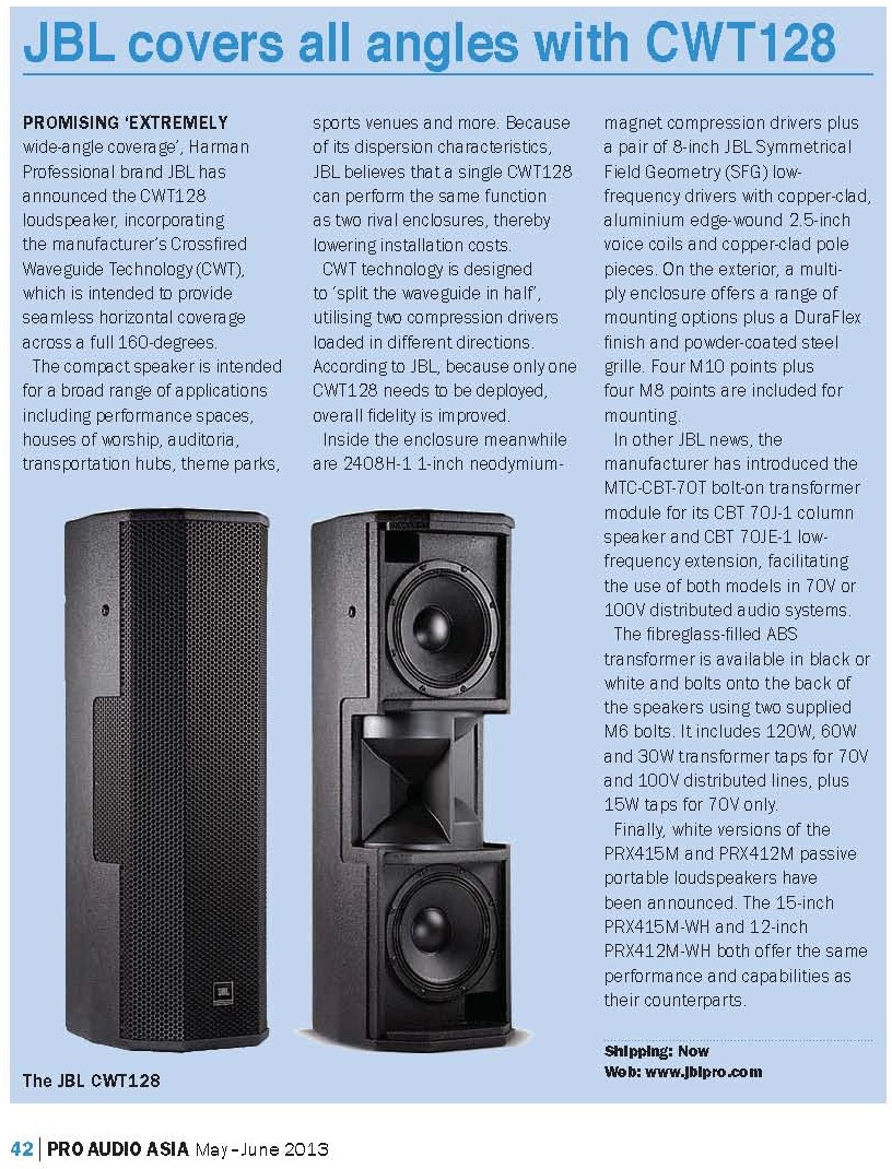 Pick Of The Hits - HARMAN in Pro Audio Asia, May / June 2013 | HARMAN ...