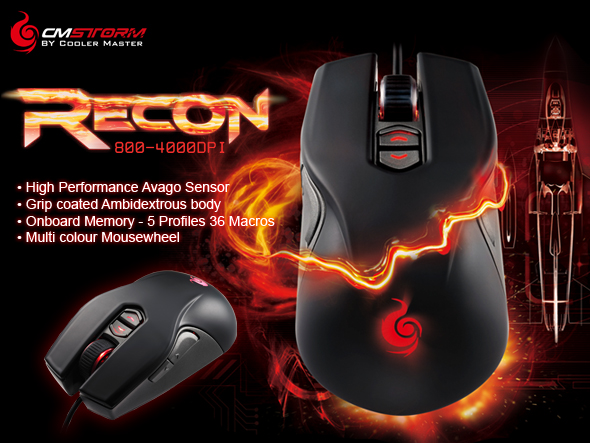 Cooler Master (CM) STORM Recon: Real Gaming Mouse