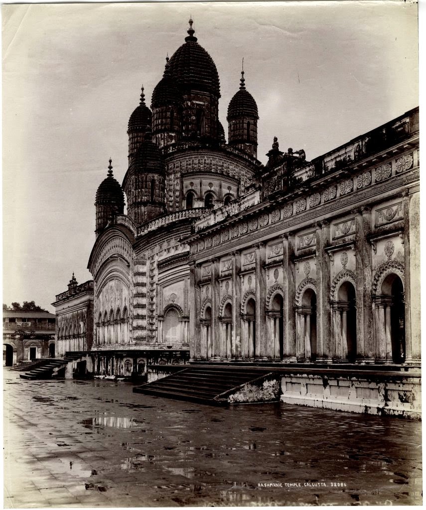 Dakshineswar Kali Temple in Calcutta (Kolkata) - c1890's - Old Indian ...