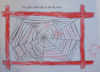 Tekenderwijs: Boek: De spin die het te druk had.