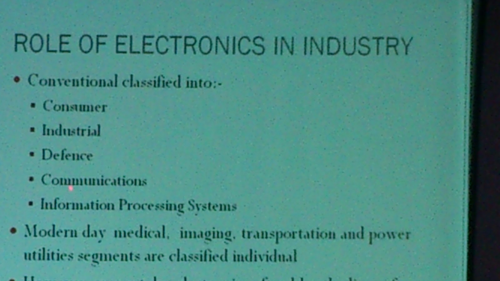 Electronic Technology: Electronic Systems in Industry