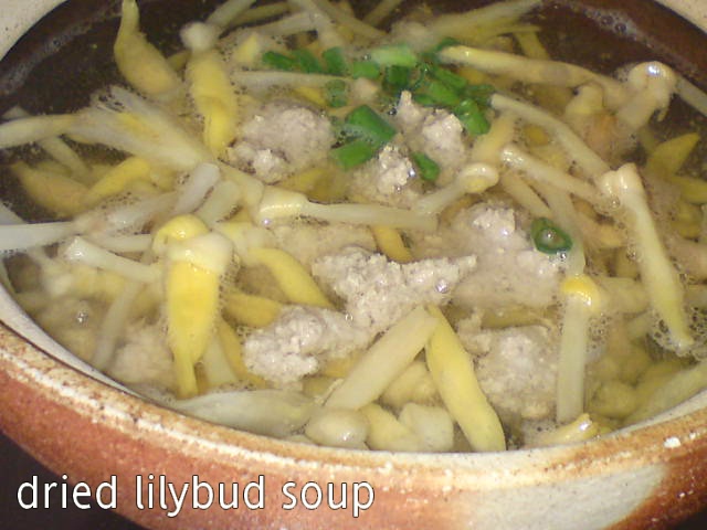 Cooking Pleasure: Dried Lilybud Soup