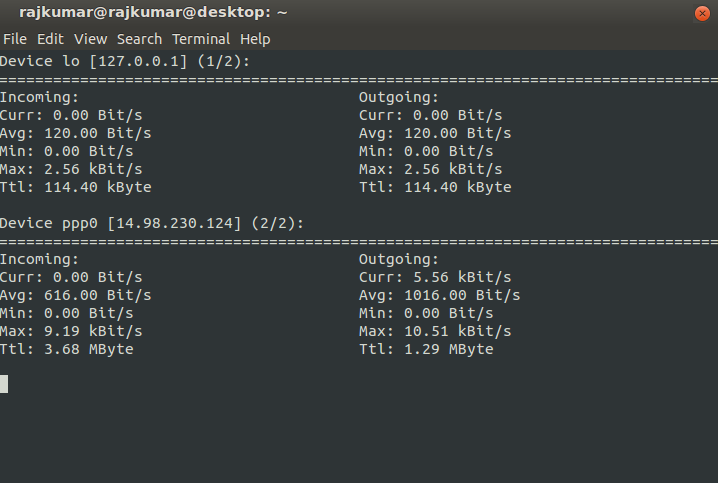 nload - Monitor your internet speed in the Terminal | It's All About Linux