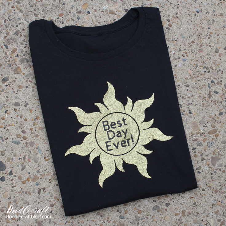 Best Day Ever: Tangled Rapunzel Disneyland Shirt DIY!