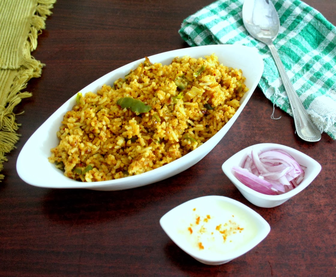 Capsicum Rice | Bell Pepper Rice