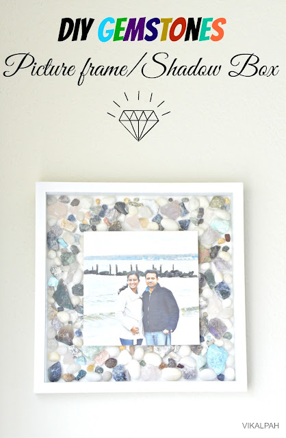 Vikalpah: DIY Gemstones Picture frame/Shadow box