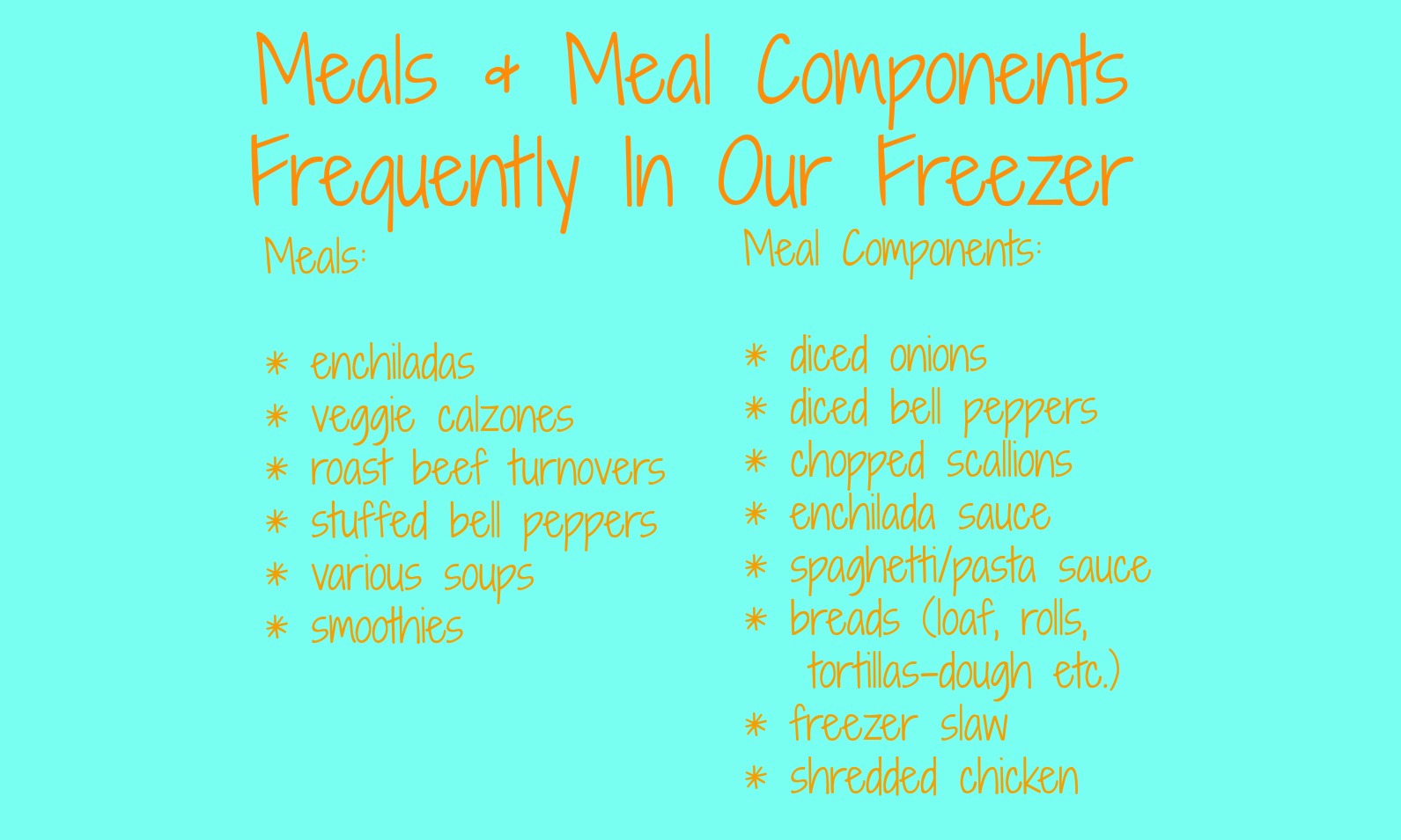 Reviving Homemaking: Adding Convenience to Homemade: Using the Freezer ...
