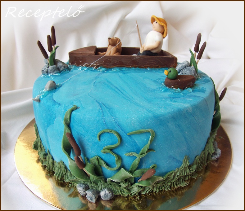 Receptelő: Horgászos torta