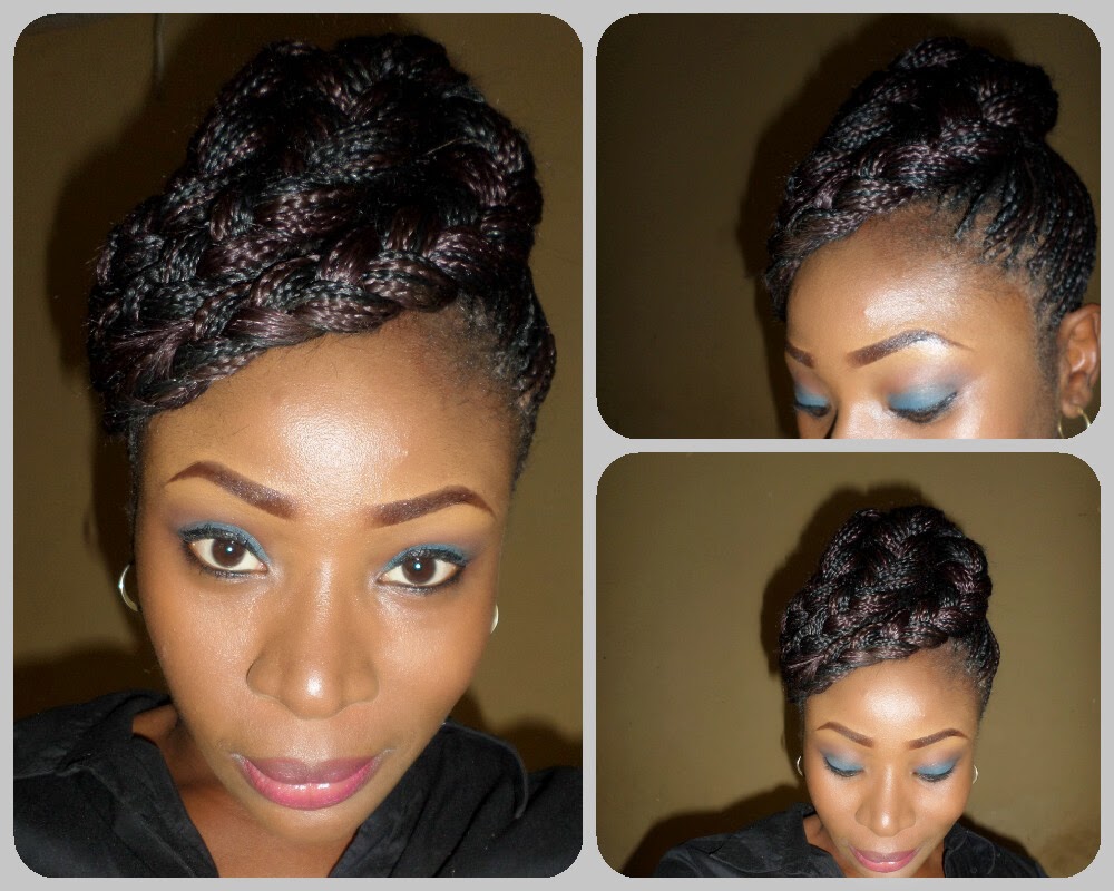 REMAKE BEAUTY DIARIES: BOX BRAIDS UPDO: PICTURE TUTORIAL