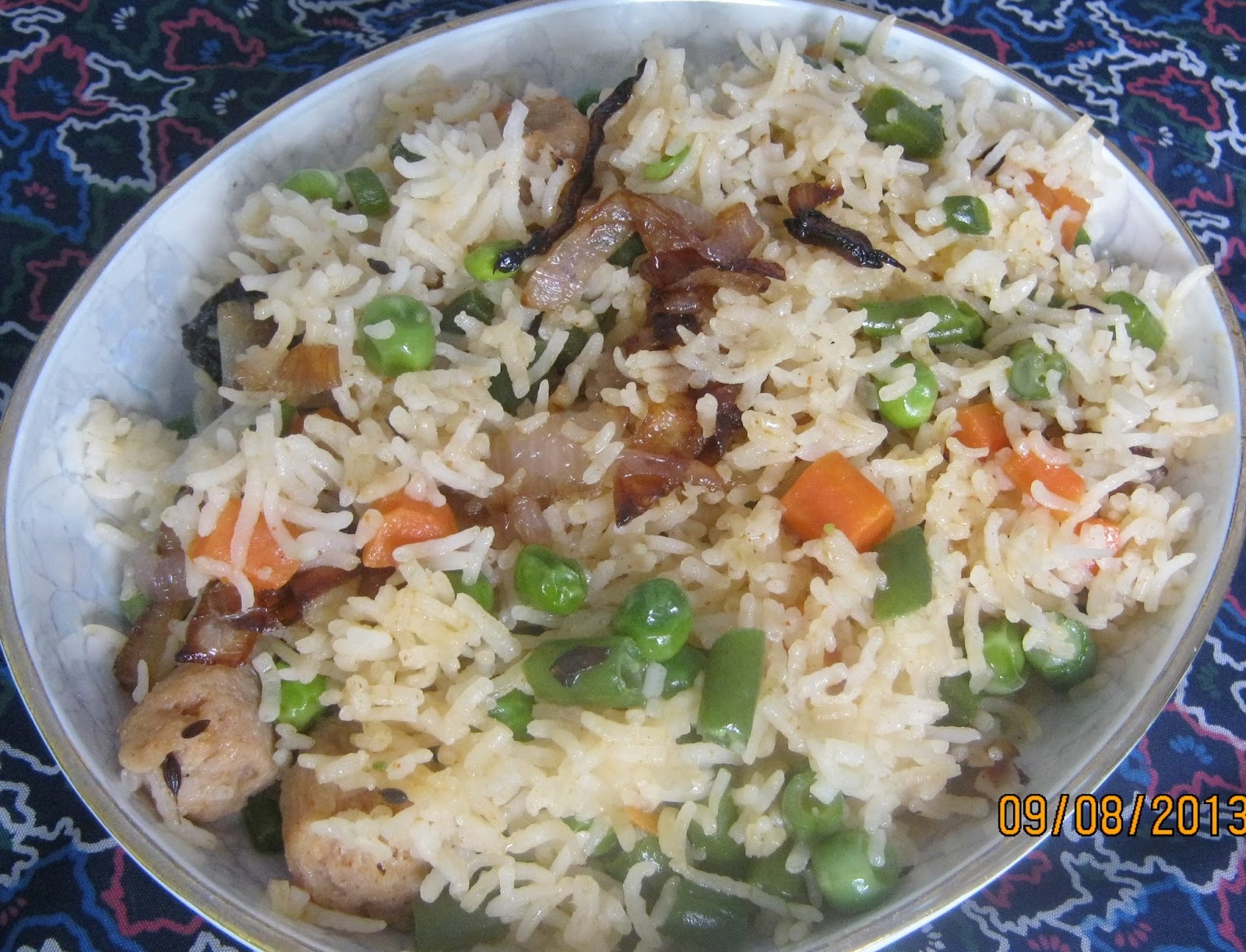 International Set of Dishes for Beginners: SUBZ - PULAO!!