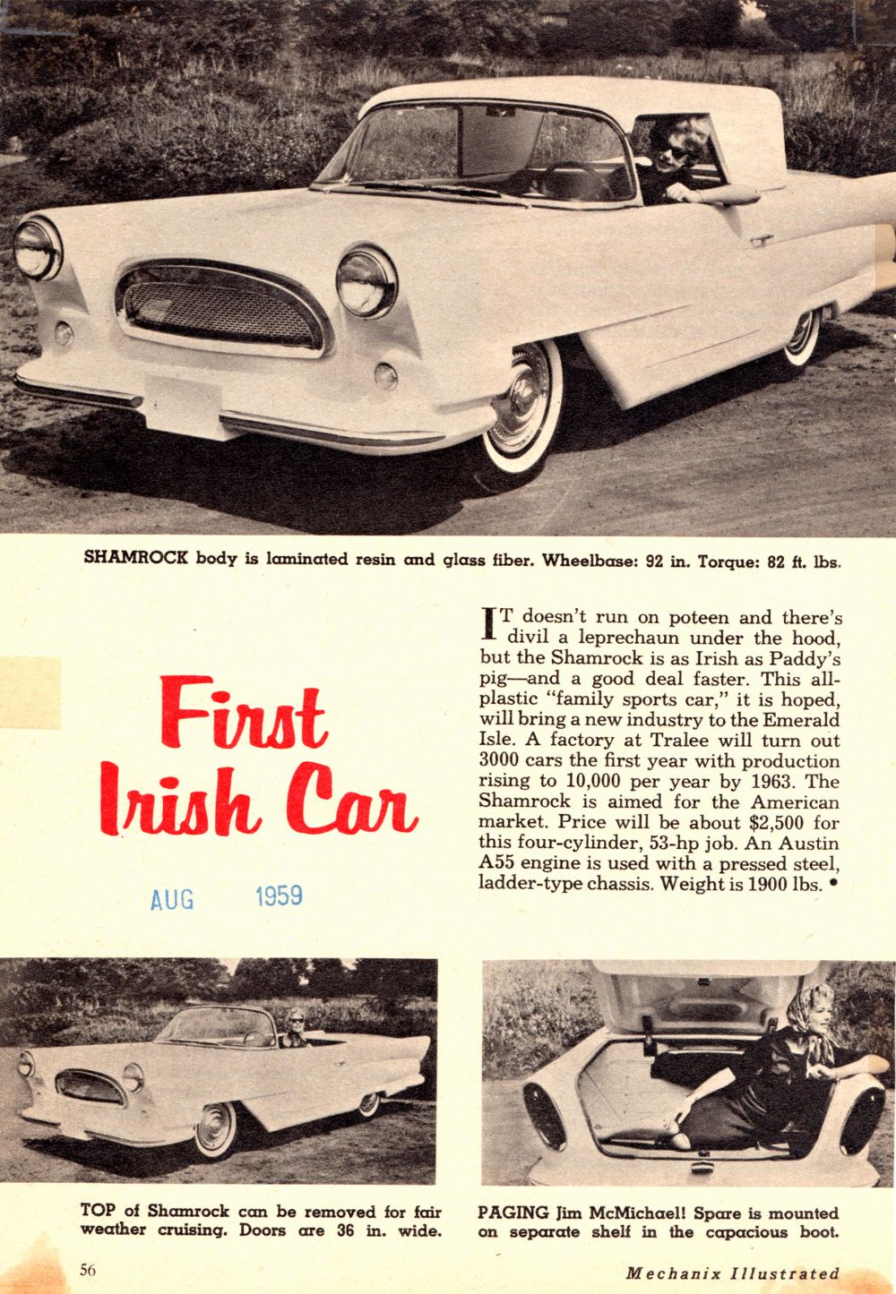 The 1959 Shamrock: The Irish Car That Didn’t Have the Luck of the Irish ...