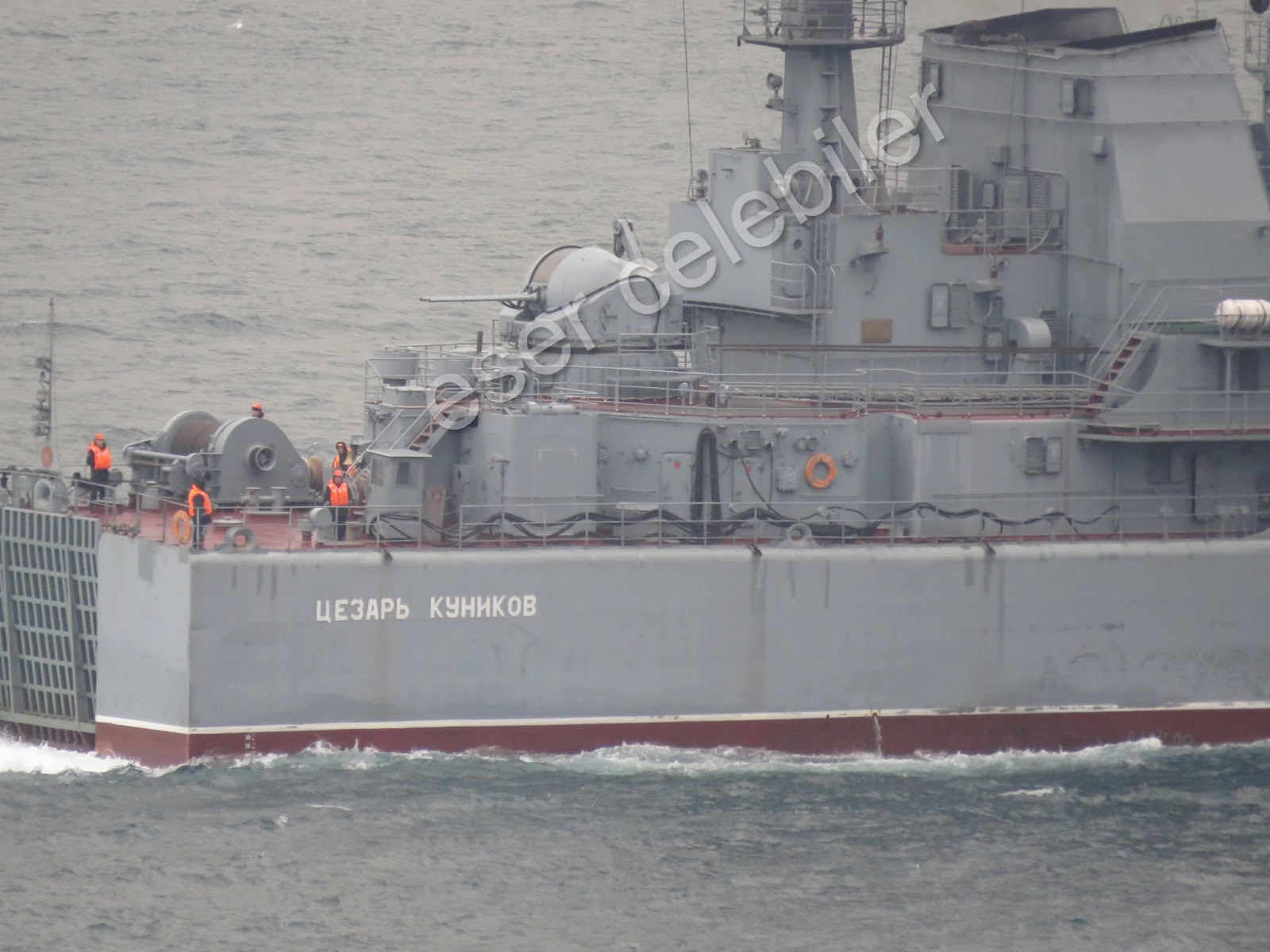 WARSHIPS ON THE BOSPHORUS: 158 Caesar Kunikov (BDK-64) Ropucha II