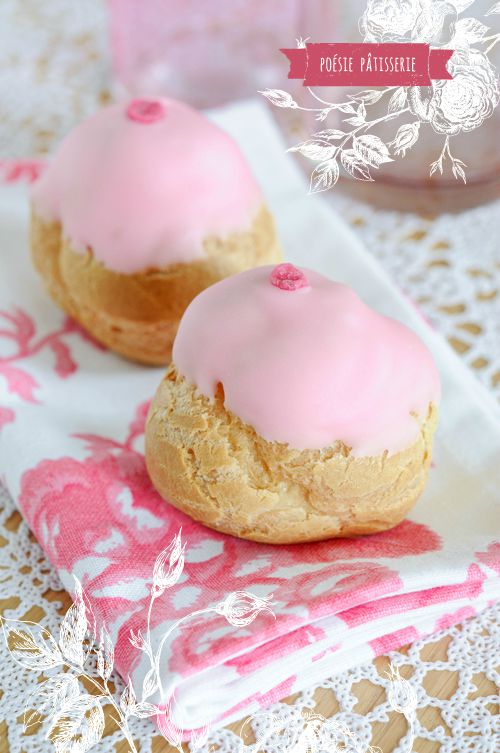 Pink Choux Pastry