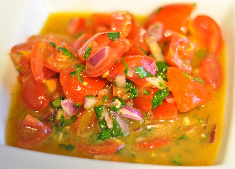Ashley's Cooking Adventures: Marinated Tomato and Cilantro Salad