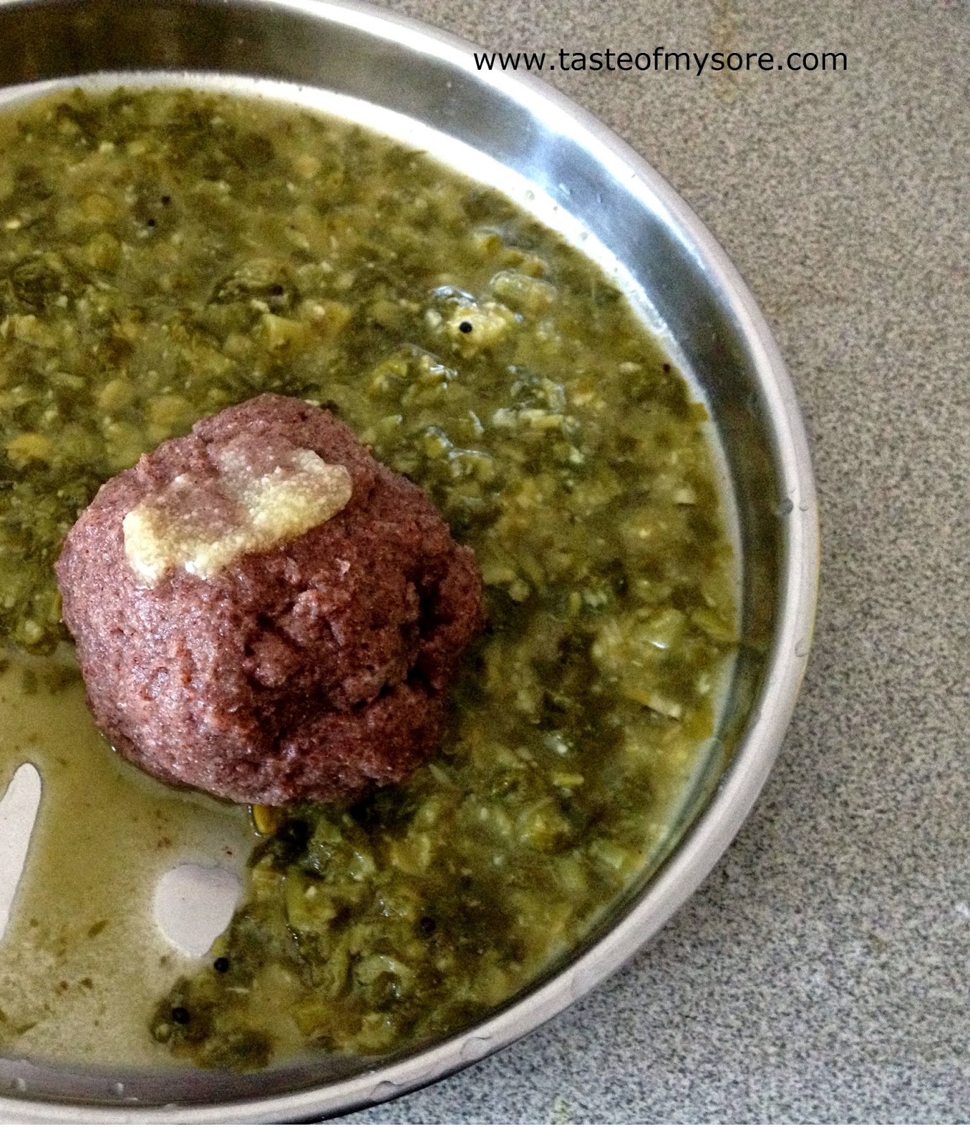 Taste of Mysore: Ragi Mudde