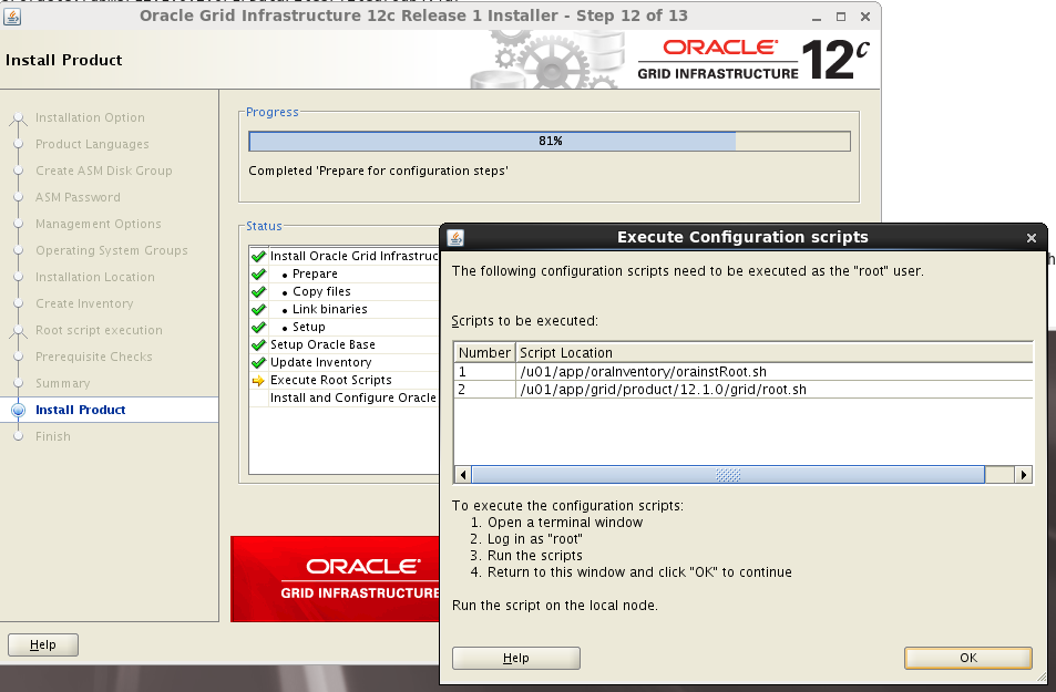 Installing Oracle 12c R1 Grid Infrastructure On Linux 7 Oraclenext