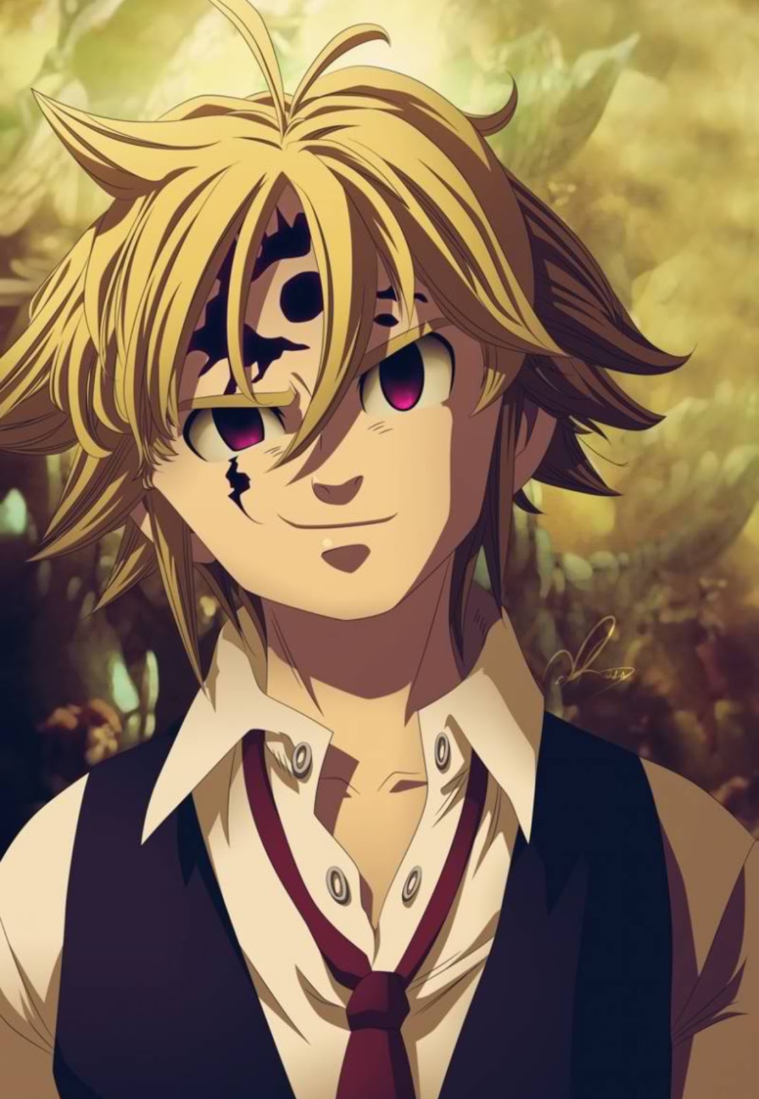Meliodas of anime Nanatsu no taizai - Anime Mars
