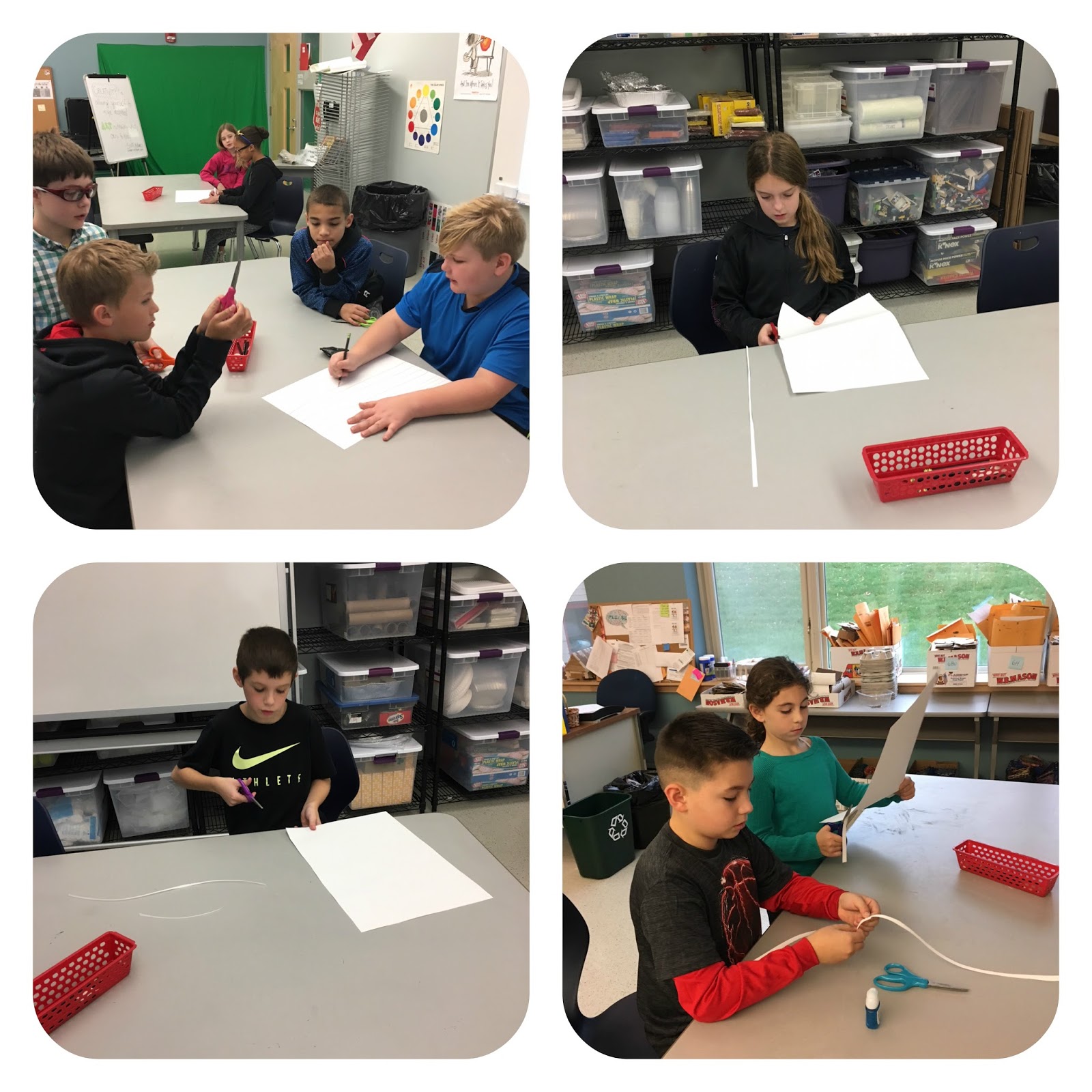 Ms. Nasser's Art Studio: Longest Paper Line Challenge