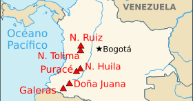Colombia Geográfica : Nevados y Volcanes en Colombia.