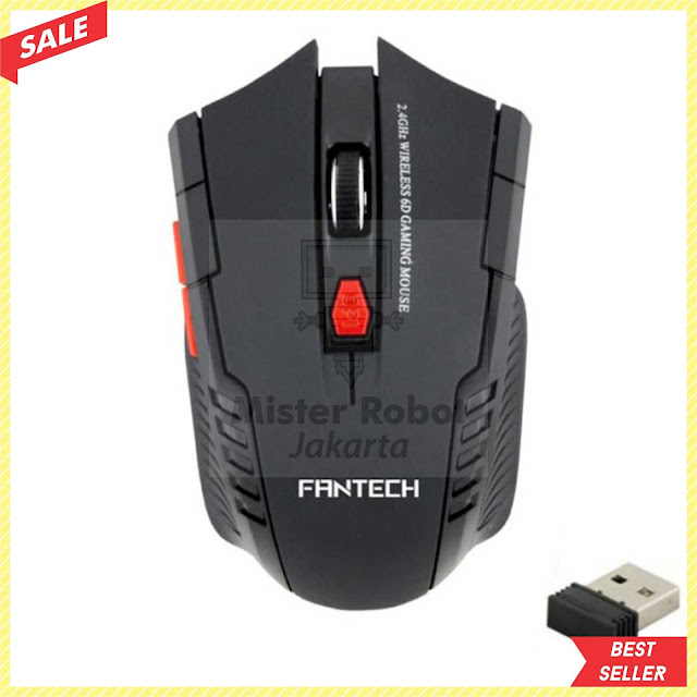 Review Produk Fantech Mouse Gaming Wireless 2000 DPI Hitam Original di ...