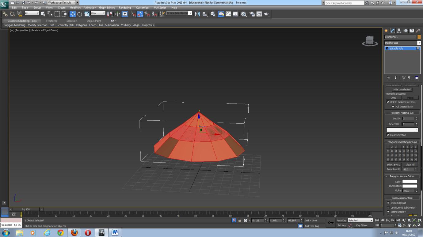 Design For Games FD- 3D Modelling: Tree- Using an Opacity Map