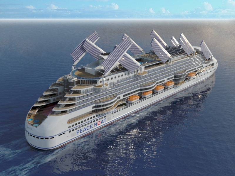 PEACE BOAT is planing its first purpose built ship, a revolutionairy design