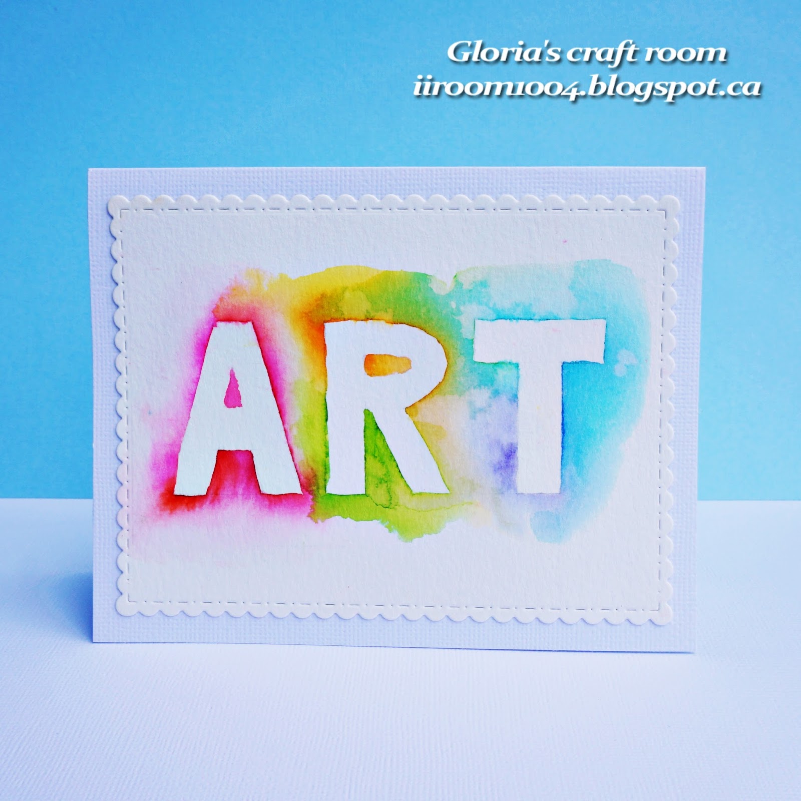 Gloria's craft room: Art cardmaking