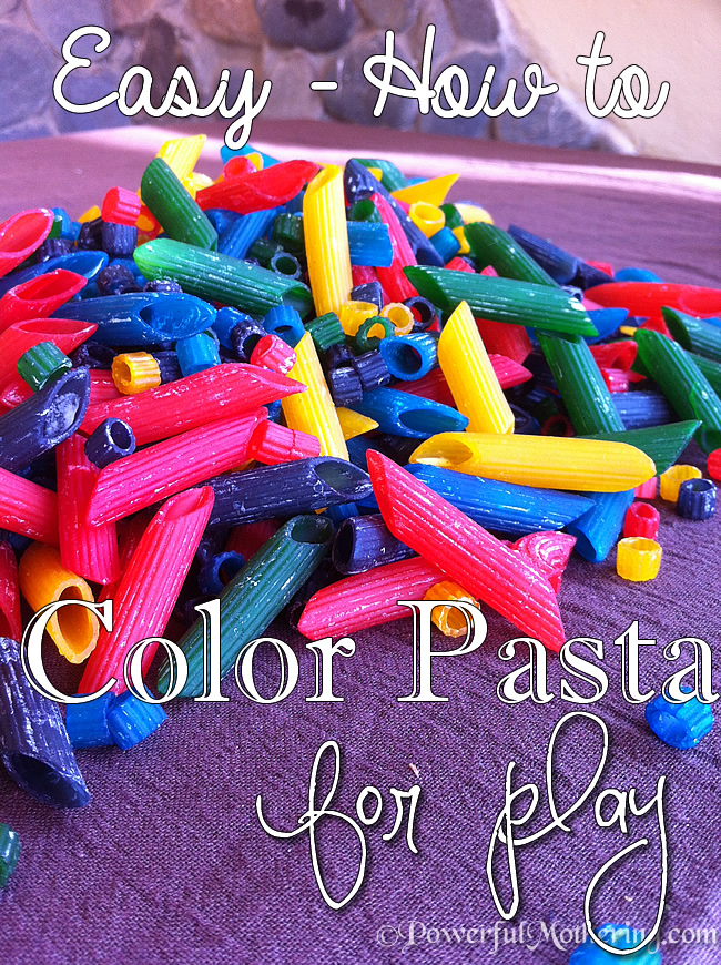 In en om die huis: How to make colored pasta