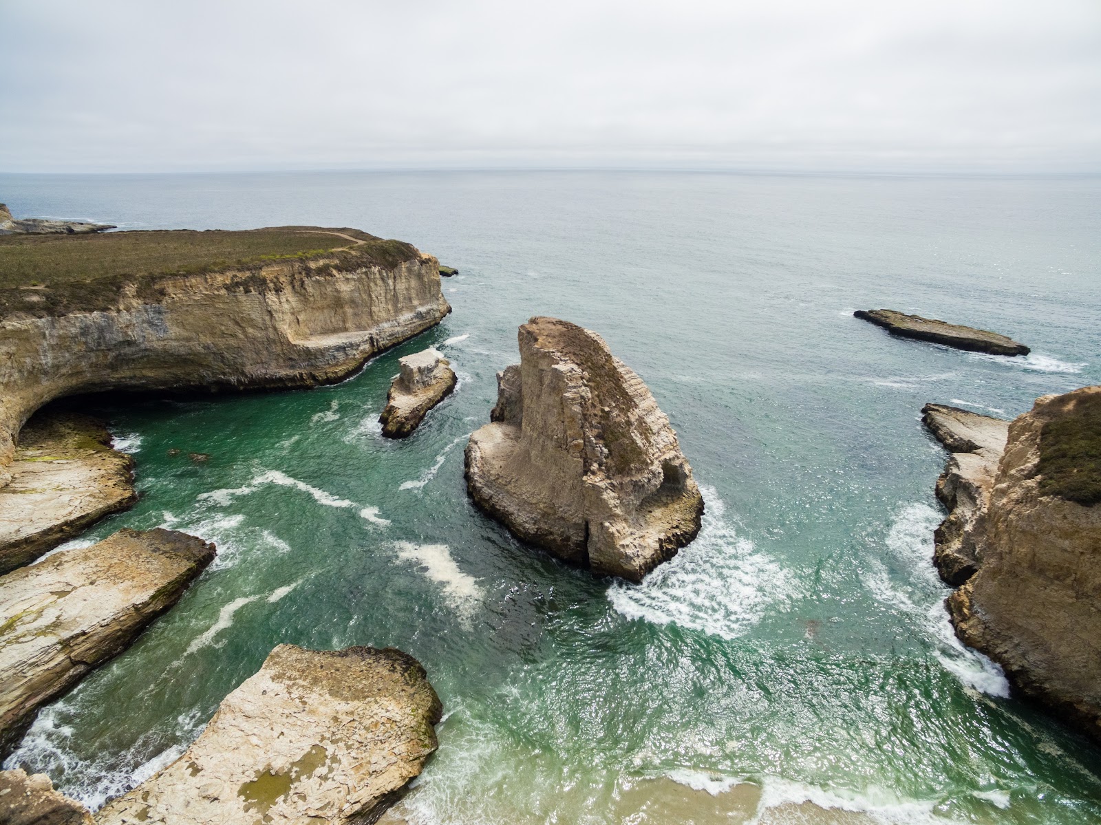 Naturetastic Blog: Shark Fin Cove (Aerial Photography) - Davenport, CA