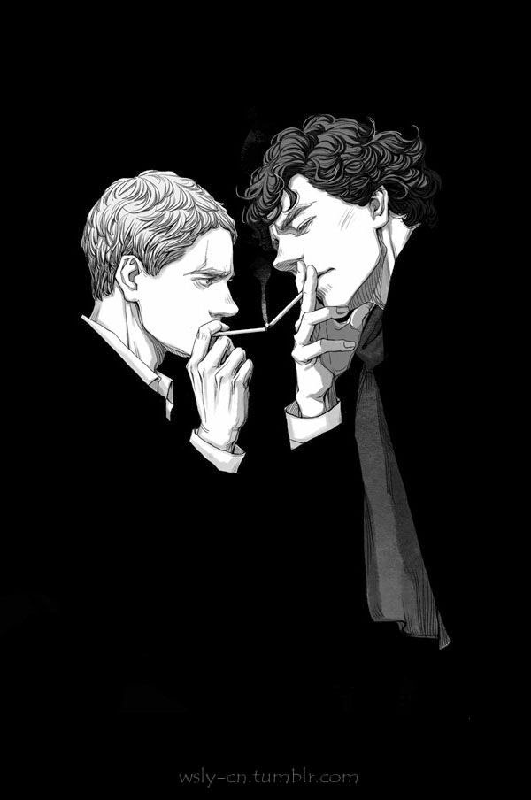 Last Fangirl on the Right: Top Ten: Johnlock Fan-Art and Edits