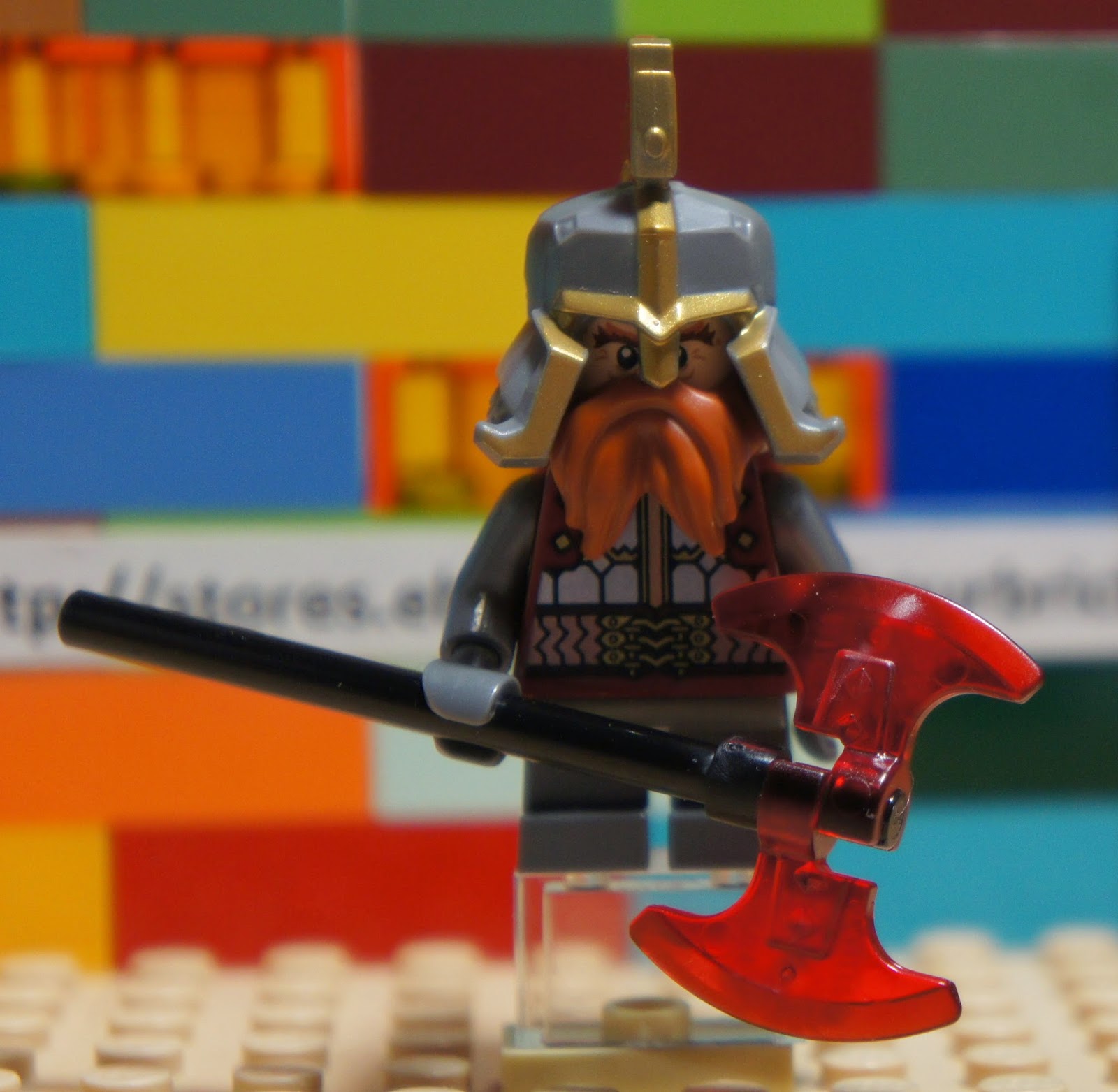 LEGO LOR107 LOTR The Hobbit Lord of the Rings DAIN IRONFOOT Minifigure ...